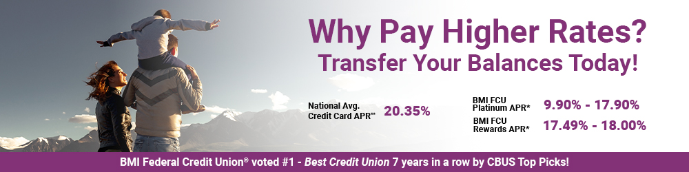 Credit Cards | Low Rates & Benefits | BMI Federal Credit Union